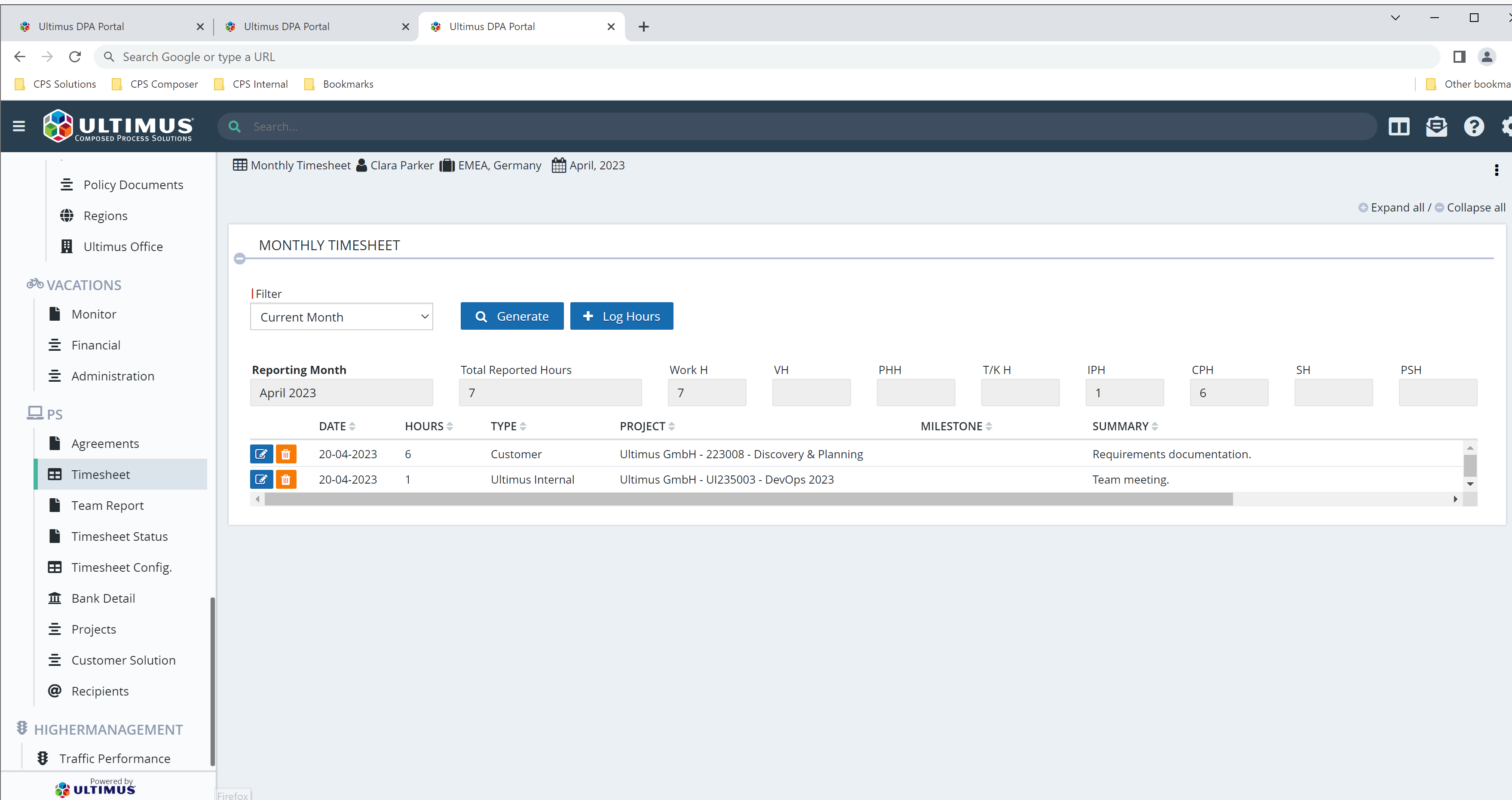 Time Logging and Timesheet Approval | Solution Starter Application
